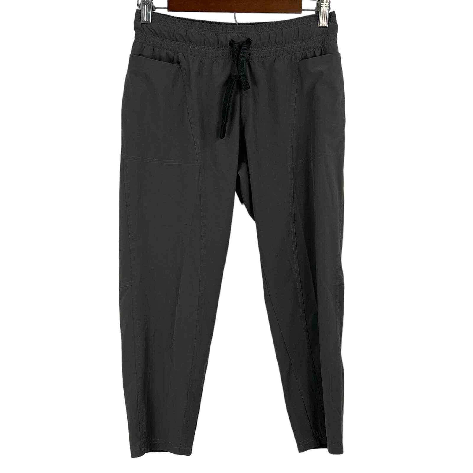 PRANA BREATHE ELASTIC DRAWSTRING WAIST CROPPED TAPERED PULL ON PANT ...