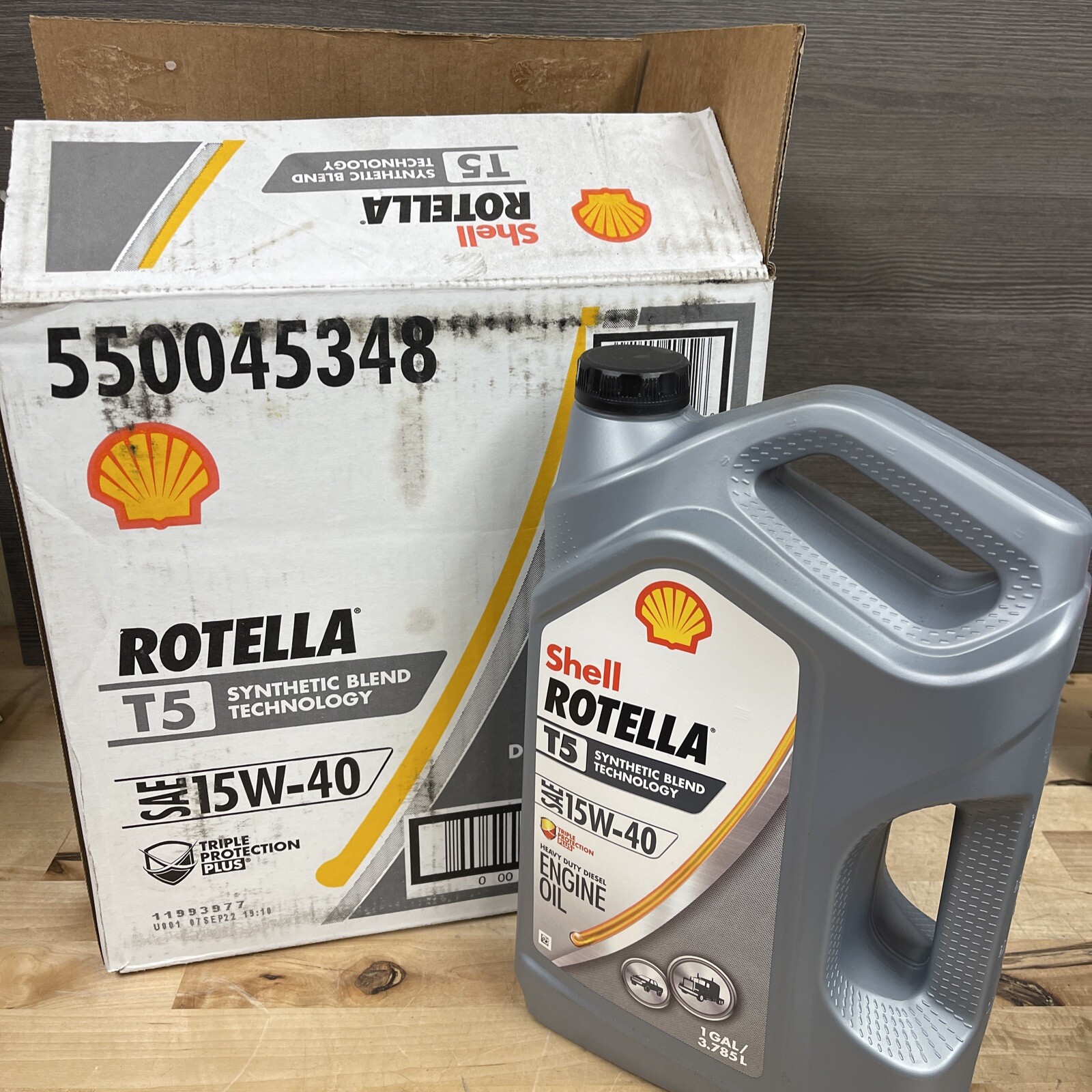 3 Pack Shell Rotella T5 Synthetic Blend 15W-40 Diesel Engine Oil -1 ...
