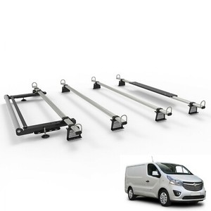 For Vauxhall Vivaro Mk2 (2014-2019 version) TITAN Roof Rack 4 Bars with ...