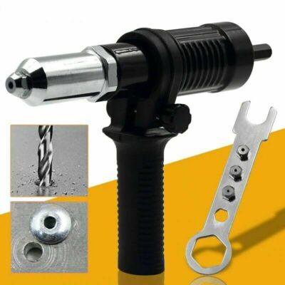 Professional Rivet Gun Adapter Kit with 4Pcs Different Matching Nozzle ...