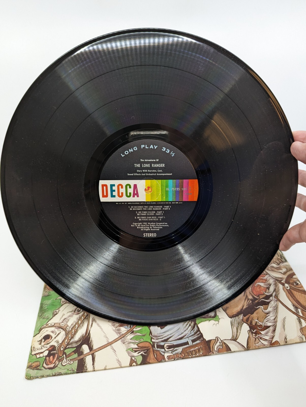 1957 The Adventures of the Lone Ranger Vinyl Record | eBay