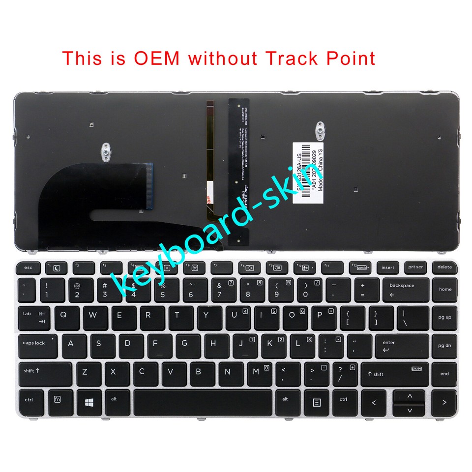 New Backlit US Keyboard For HP EliteBook 840 G3/745 G3/840 G4/745 G4 ...