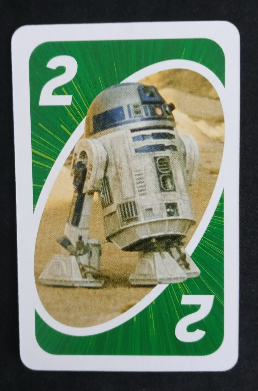 2020 Mattel Star Wars UNO Card Green R2-D2 #2 | eBay