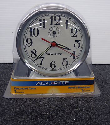 KEYWOUND ALARM CLOCK -ACU RITE MADE BY THE CHANEY INSTRUMENTS COMPANY ...