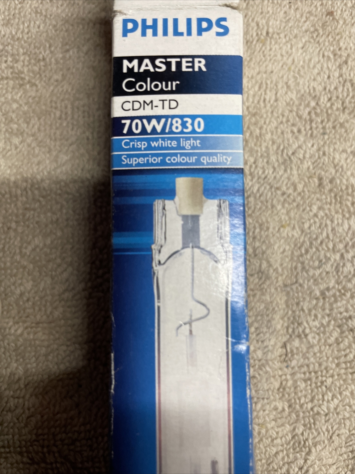 4x Metal Halide Lamps 70w Double Ended Rx7s Philips Master Cdm-td Warm ...