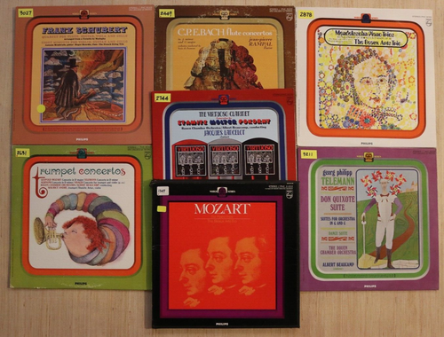 Philips Classical World Series 7 Vinyl Record LP Lot Schubert Mozart ...