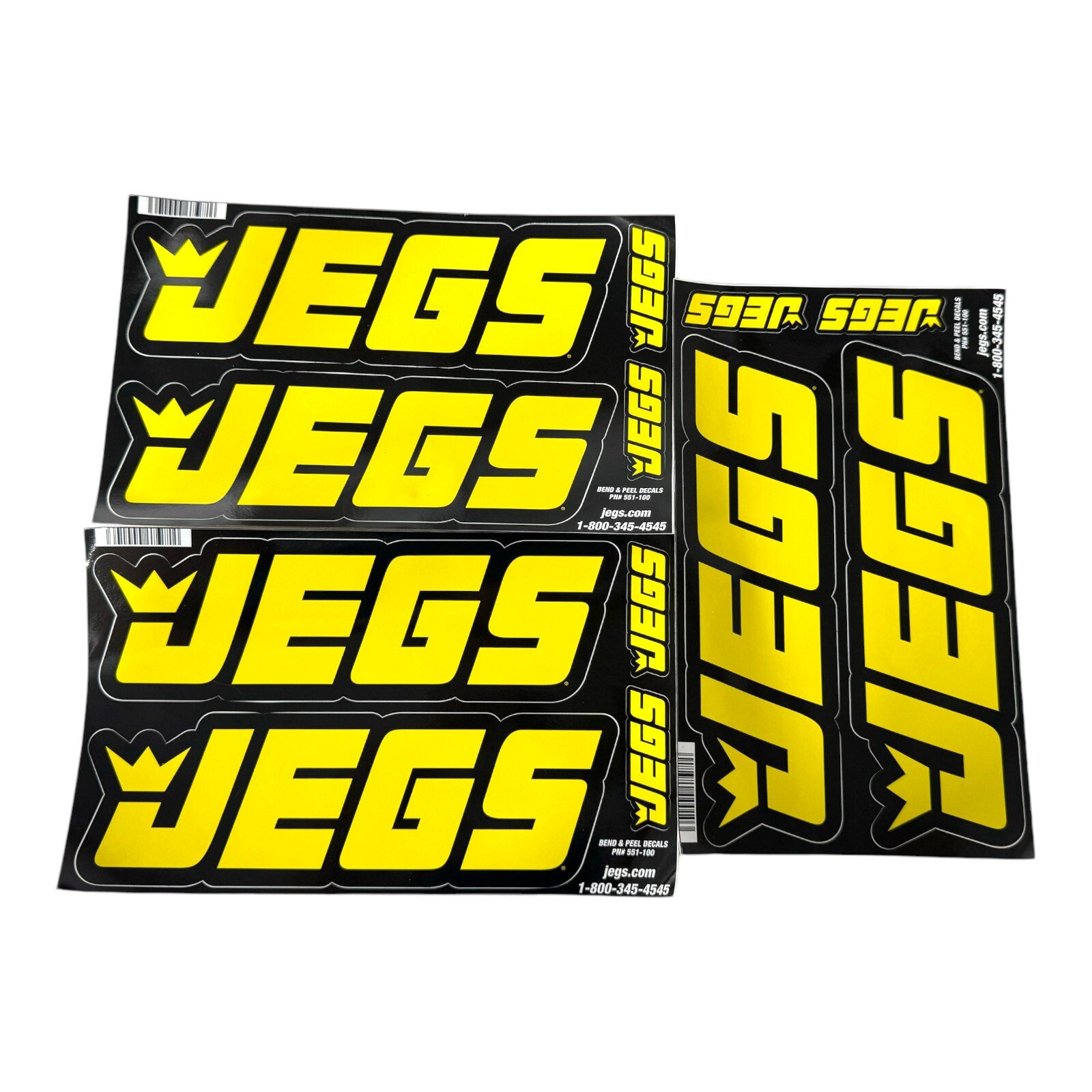 JEGS 3 Sheets Racing Decals Stickers 12 Total NHRA Drags Offroad NMRA ...