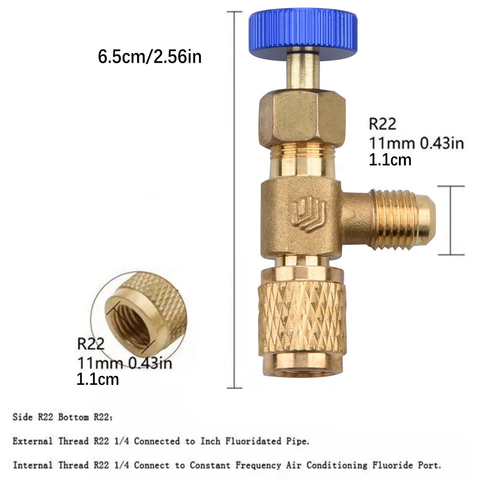 2pcs (R410+R22) New Safe air conditioner liquid safety valve Easy to ...