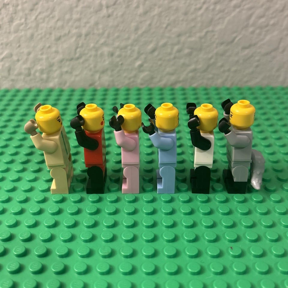 LEGO Animal Costume Minifigure lot of 6. Pig, panda, pug, lady bug ...