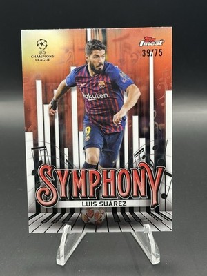 2024-25 Topps Finest UEFA Symphony Luis Suarez Rose Gold Refractor 39/ ...