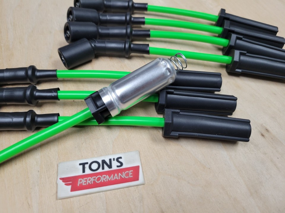 Ton's Performance Lime Green 8mm 9" Spark Plug Wire Set GM LS Camaro ...