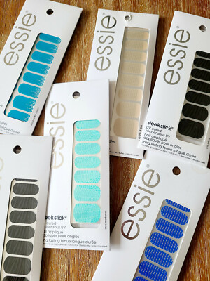 LOT 3x Essie Sleek Stick Nail Stickers Applique Strips | eBay