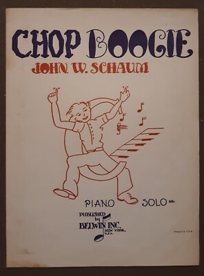 Chop Boogie Sheet Music Piano Solo Boogie Woogie Version of Chop Sticks ...
