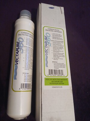 Vectapure 360 Carbon Block Pre-filter Cartrige V360212CC-05 (OPENED BOX ...