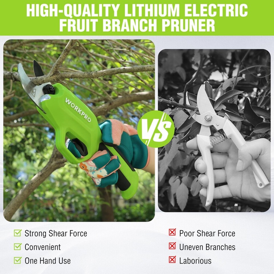 7.2V Electric Pruning Shears Battery Powered Pruning Shears Cordless ...