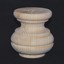 Pack of 4 Tall Wooden Pine Wood Furniture Bun Feet 80mm Dia 85mm High ...