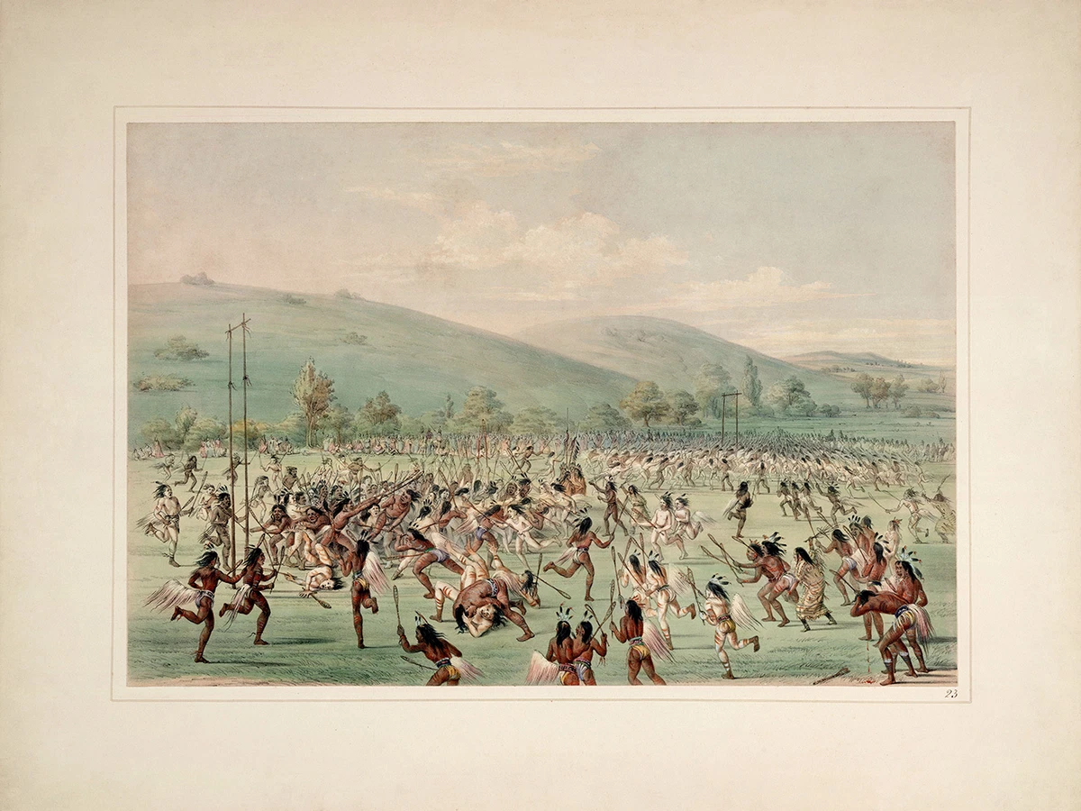 Indians Playing Lacrosse