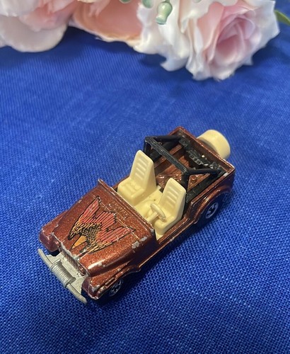 Vintage 1981 Mattel Hot Wheels Bronze / Brown Jeep CJ-7 w/ Eagle 1:64 ...