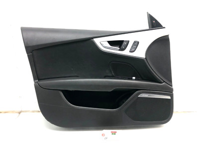 2013-2015 AUDI S7 4G8 LEFT DRIVER FRONT INTERIOR DOOR PANEL W/ALUMINUM ...