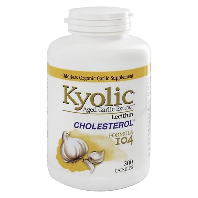 Kyolic Aged Garlic 104 Lecithin Cholesterol, 300 Capsules | eBay