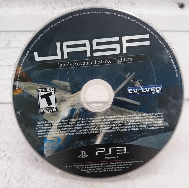 JASF Jane's Advanced Strike Fighters PlayStation 3 Game for sale online ...