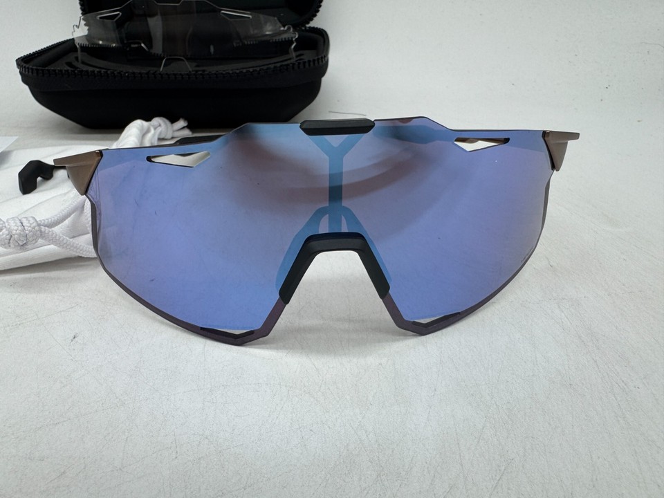 100% Hypercraft Hiper Blue Mirror Lens Matte Copper Chromium Frame ...