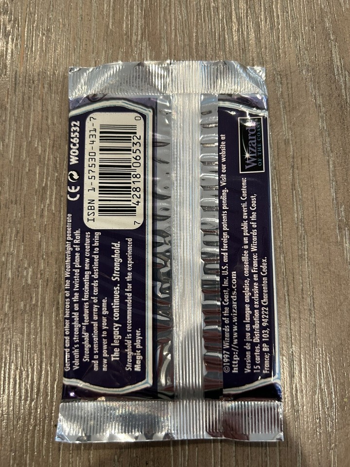 *Empty* Stronghold Magic the Gathering Booster Pack mtg wrapper Package ...