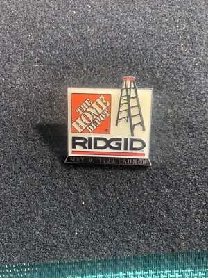 Rigid Ladder Launch Lapel Pin Home Depot Employee Apron Hat Backpack | eBay