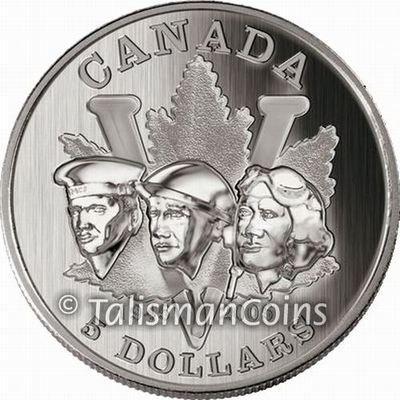 Canada 2005 VICTORY End World War II $5 1 Oz Silver Maple Leaf WWII VE ...
