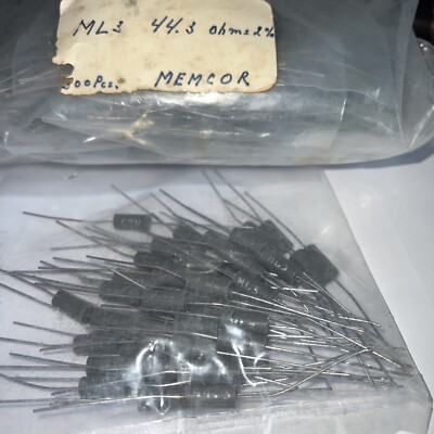 MEMCOR RESISTORS 44.3 OHM 3 WATT 2% Tol. New 50 Pack ML3 | eBay