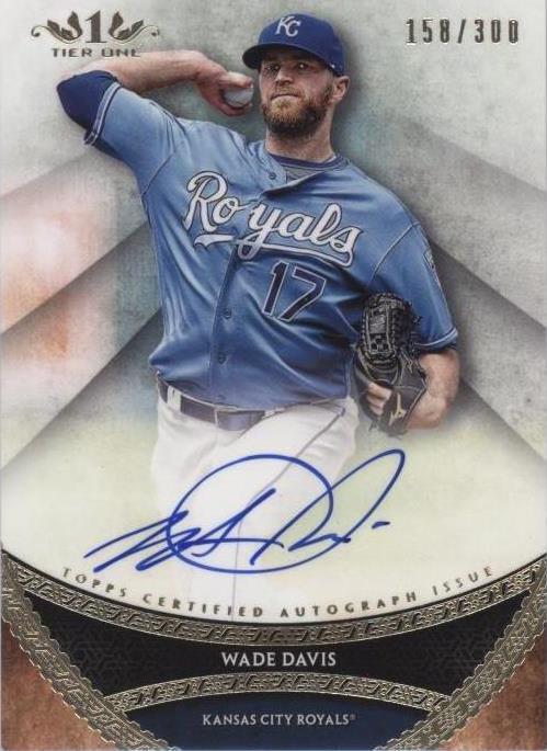 2017 Topps Tier One - Prime Performers Autographs Wade Davis #PPA-WDV ...