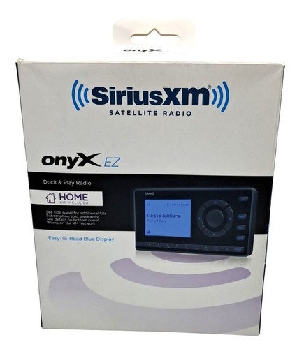 SiriusXM Onyx EZ Satellite Radio With Home Kit Easy-To-Read Blue ...