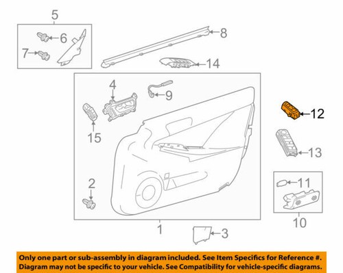 84810-48010 Toyota Switch assy, power window regulator 8481048010, New ...