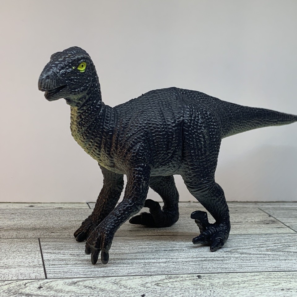 Iguanodon Extinct Dinosaur Bone Fossil in Display Case with Toy | eBay