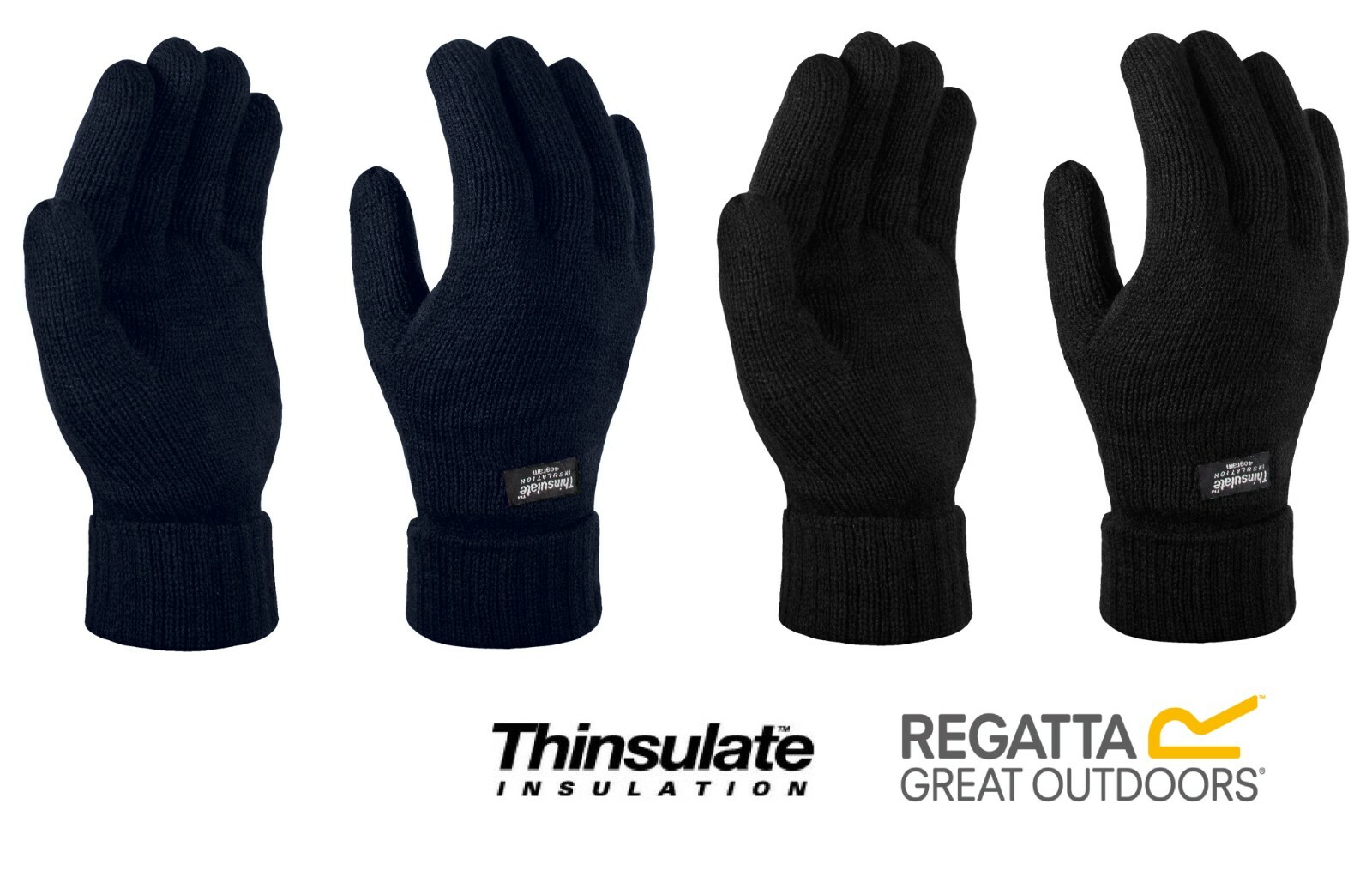 Regatta Unisex Thinsulate Gloves Thermal Fleece Lines Mens Womens One Size | eBay UK