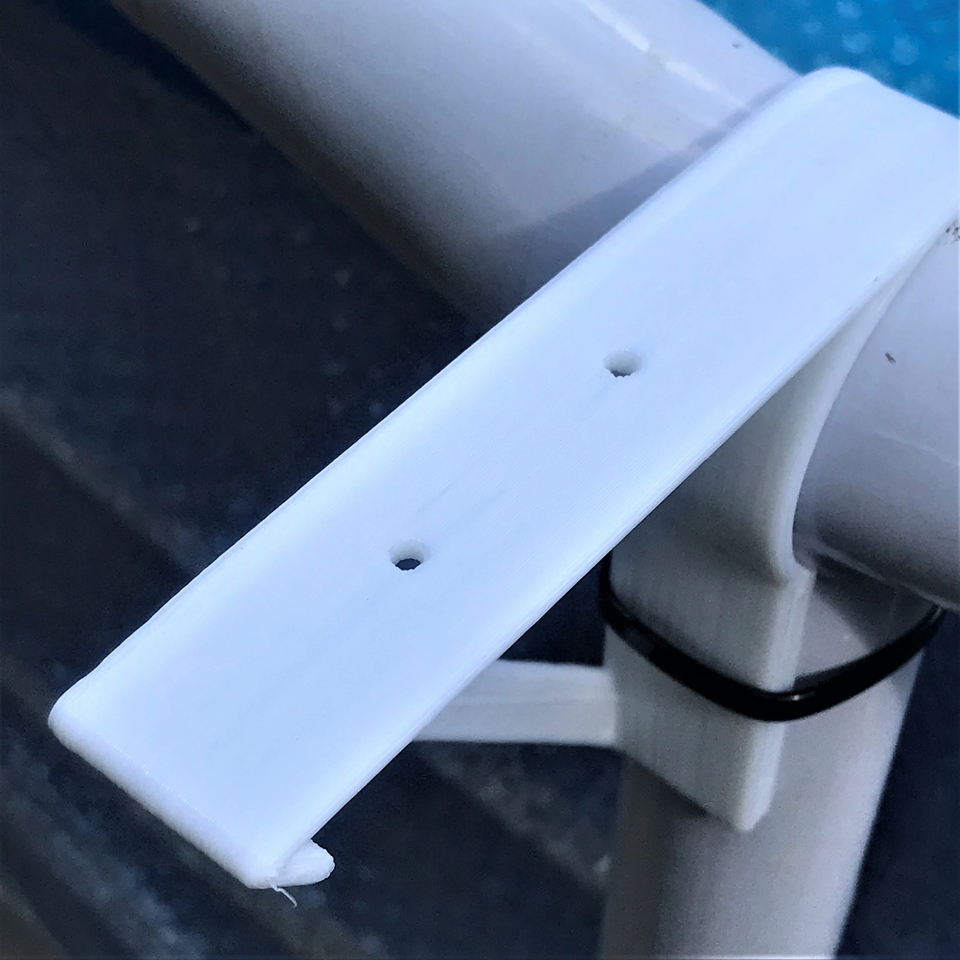 2 X Swimming Pool Shelf Brackets Suits 45Mm Top Rail / 35Mm Uprights ...