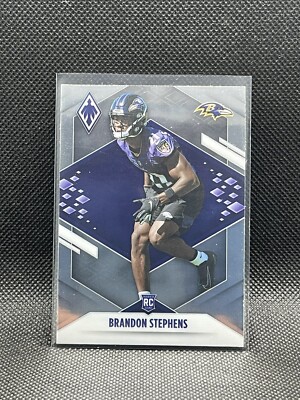 Brandon Stephens 2021 Phoenix Rookie RC #184 Baltimore Ravens | eBay