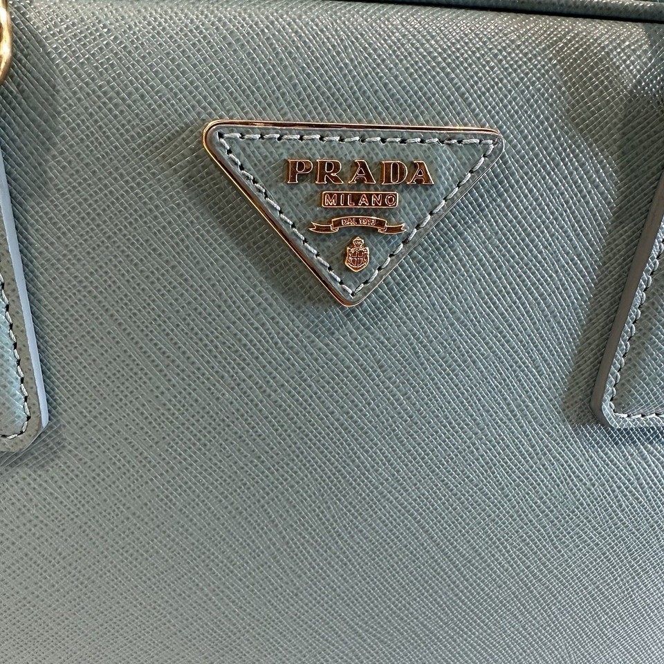 Prada Pyramid Frame Bag. Saffiano Leather In The Color Anise | eBay