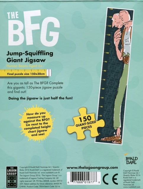The BFG Jump-squiffling Giant Jigsaw Roald Dahl Lagoon Group for sale ...