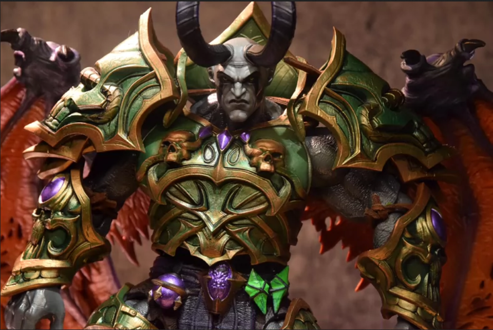 WOW World of Warcraft Dread Lord Mal'Ganis 1/9 scale action figure ...