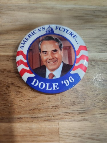 Vintage Bob Dole Republican Presidential Senator Candidate Campaign Pin ...