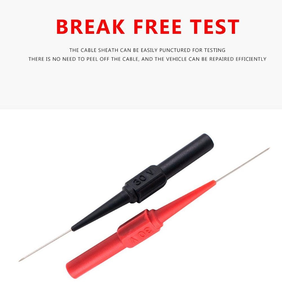 2pcs Insulation Piercing Needle Non-destructive Multimeter Probes ...