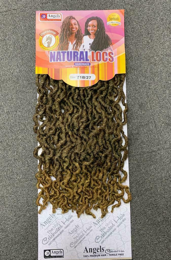 Angels Natural Locs Looped Crochet , Wavy 18inch , 36pcs UK Best Seller ...