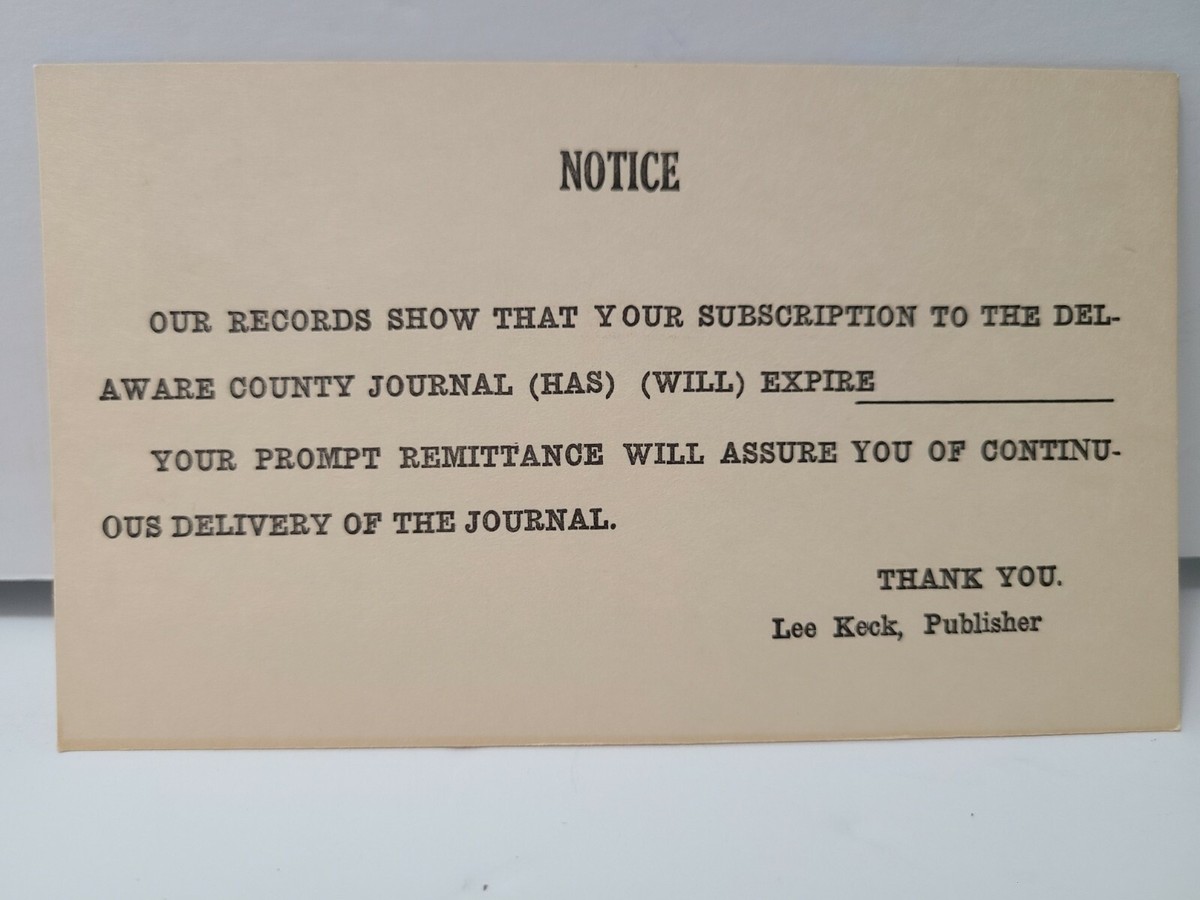 Payment Reminder Postcard