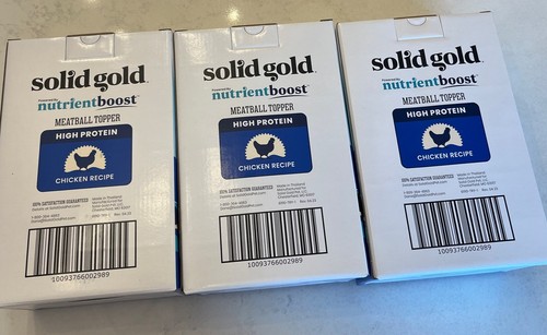 9 bags Solid Gold Nutrient Boost Meatball Topper High Protein Chicken NoDate B1 | eBay