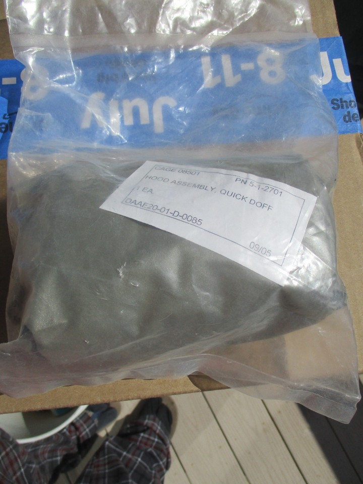 Original US DOFF hood assembly, PASGT ACH, LWH Helmet chin strap ...