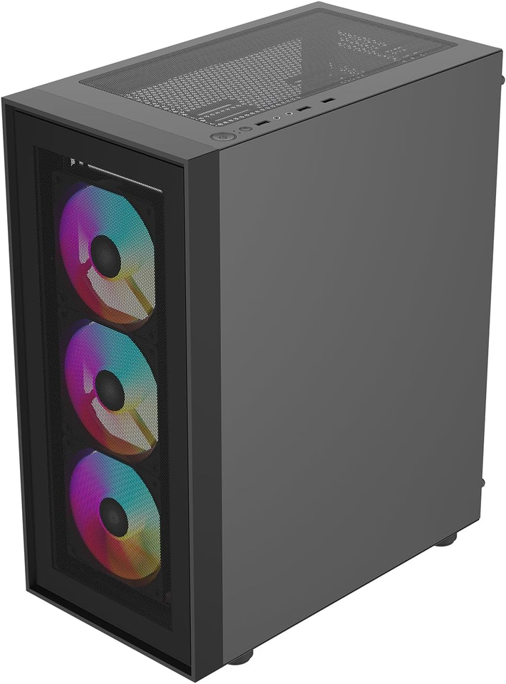 Rosewill ATX Computer Gaming PC Case Mid Tower with 4 ARGB Fans Pre ...