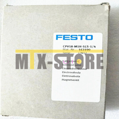 1pcs New Festo Brand new ones solenoid valve CPV18-M1H-5LS-1/4 (163190 ...