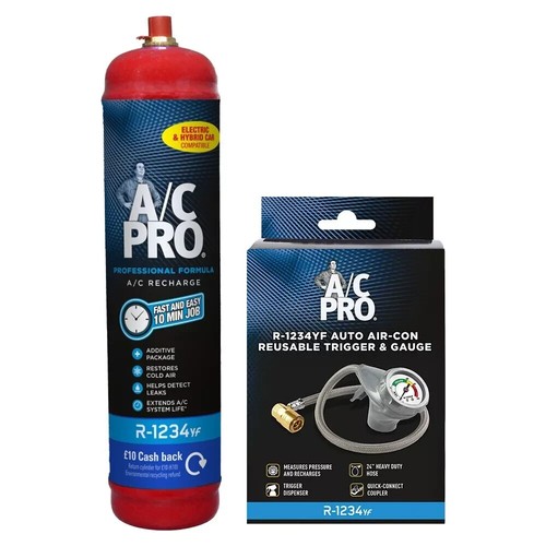 R-1234YF AIR CON GAS DIY KIT RECHARGE KIT R1234YF GAS + UV DYE + OIL ...