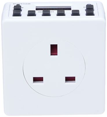 STATUS Timer Switch | 7 Day Digital Timer Light Switch | White UK Plug ...